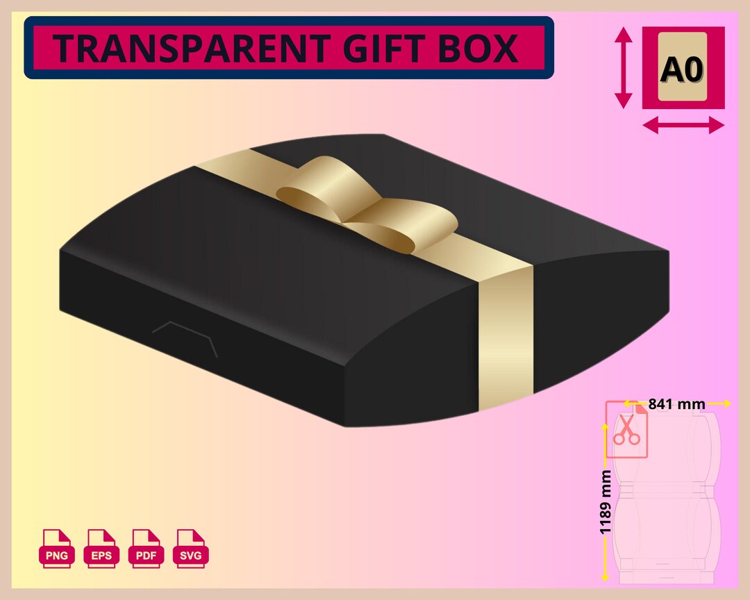 Pamper Gift Box for Her, Box Template SVG, Packaging Box SVG ...