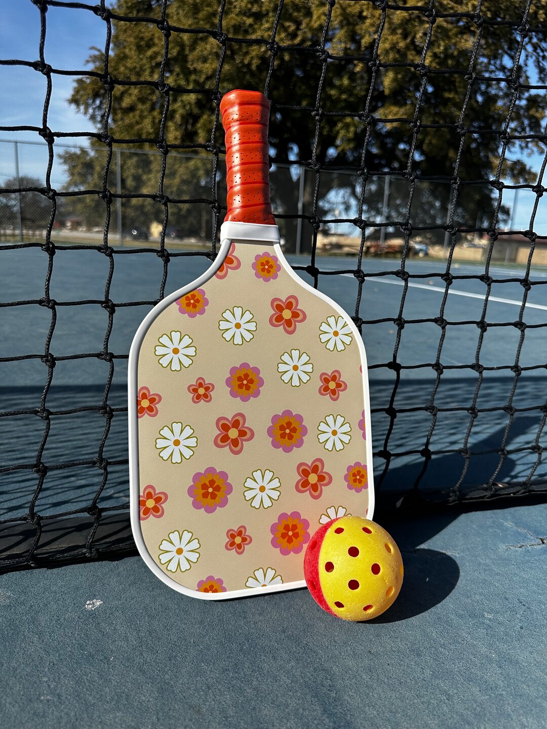 Aesthetic Flower Pickleball Paddle Unique Sports Accessory - Etsy