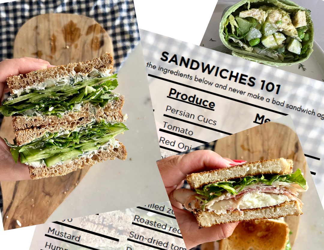The Ultimate Sandwich Making Guide Sandwiches 101 Mix and Match to Make ...