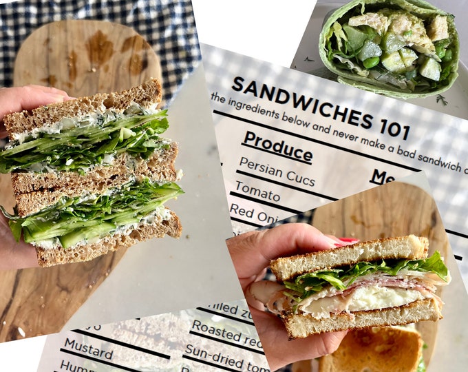The Ultimate Sandwich Making Guide - Sandwiches 101 - Mix and Match to ...
