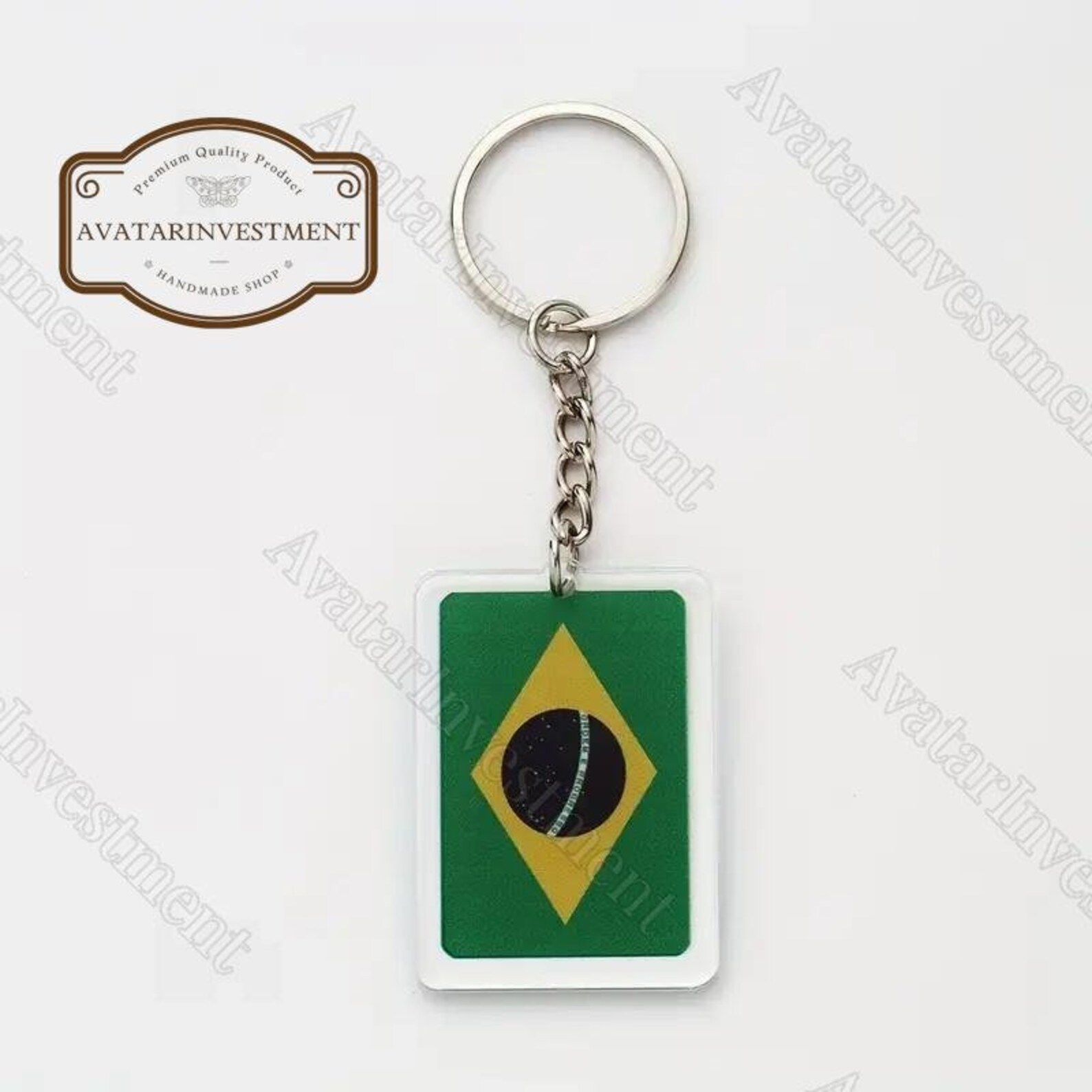 Personalized Flag Keychain, National Flag Keychain, National Flag ...