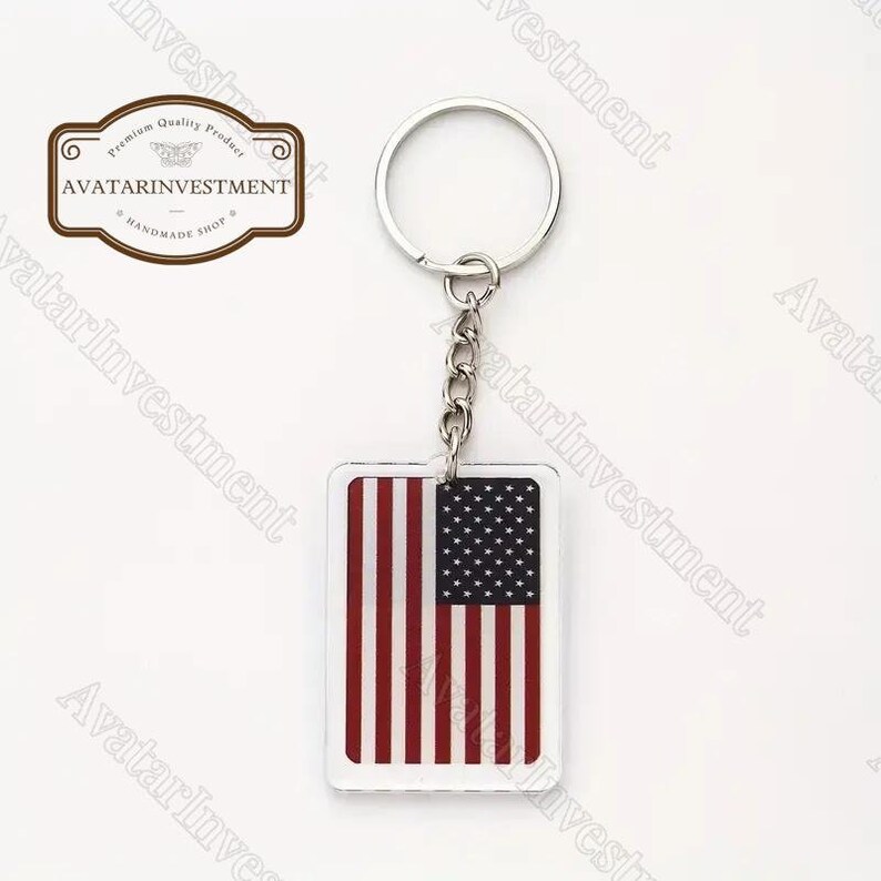 Personalized Flag Keychain, National Flag Keychain, National Flag ...