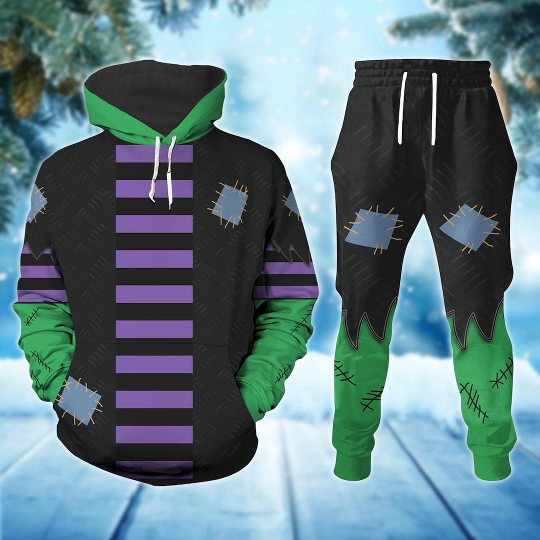 Frankenstein Cosplay 3D Hoodie, Horror Movie Jogger, Victor ...