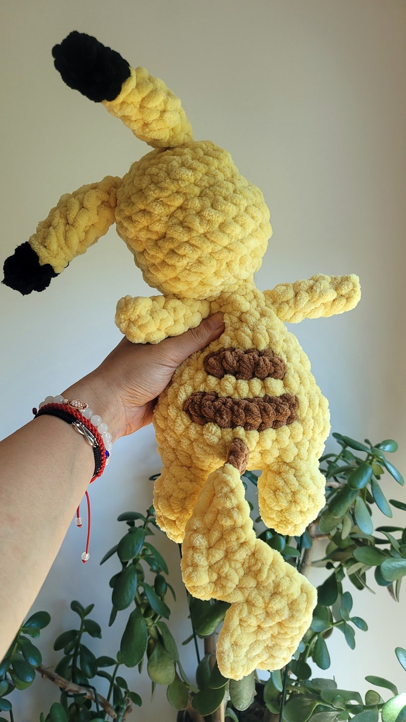 Crochet Pika Snuggler Amigurumi Plushie | Pika Electric Mouse | Comfort ...