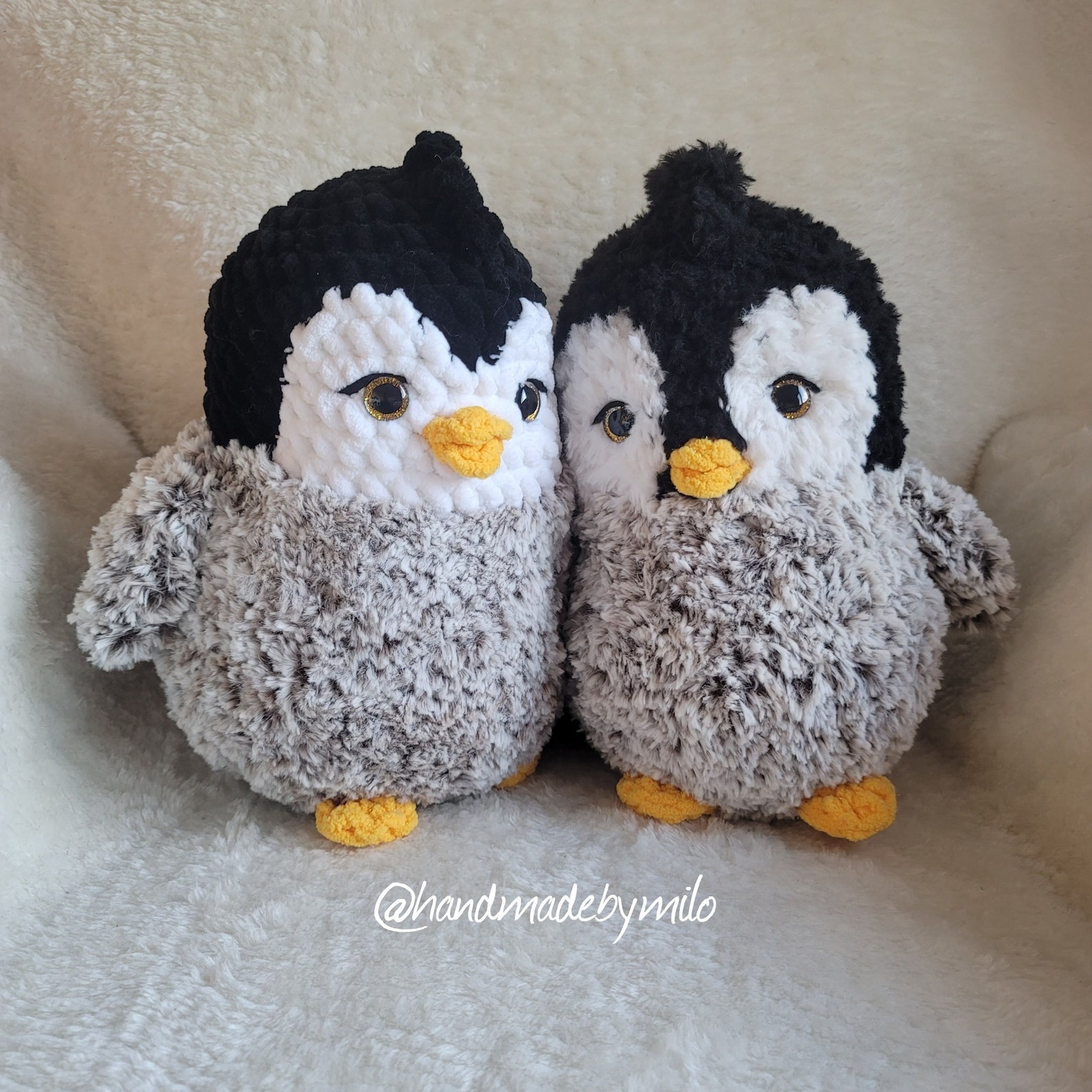 Chunky Crochet Penguin | Amigurumi Plushie | Stuffed Animal Plush ...