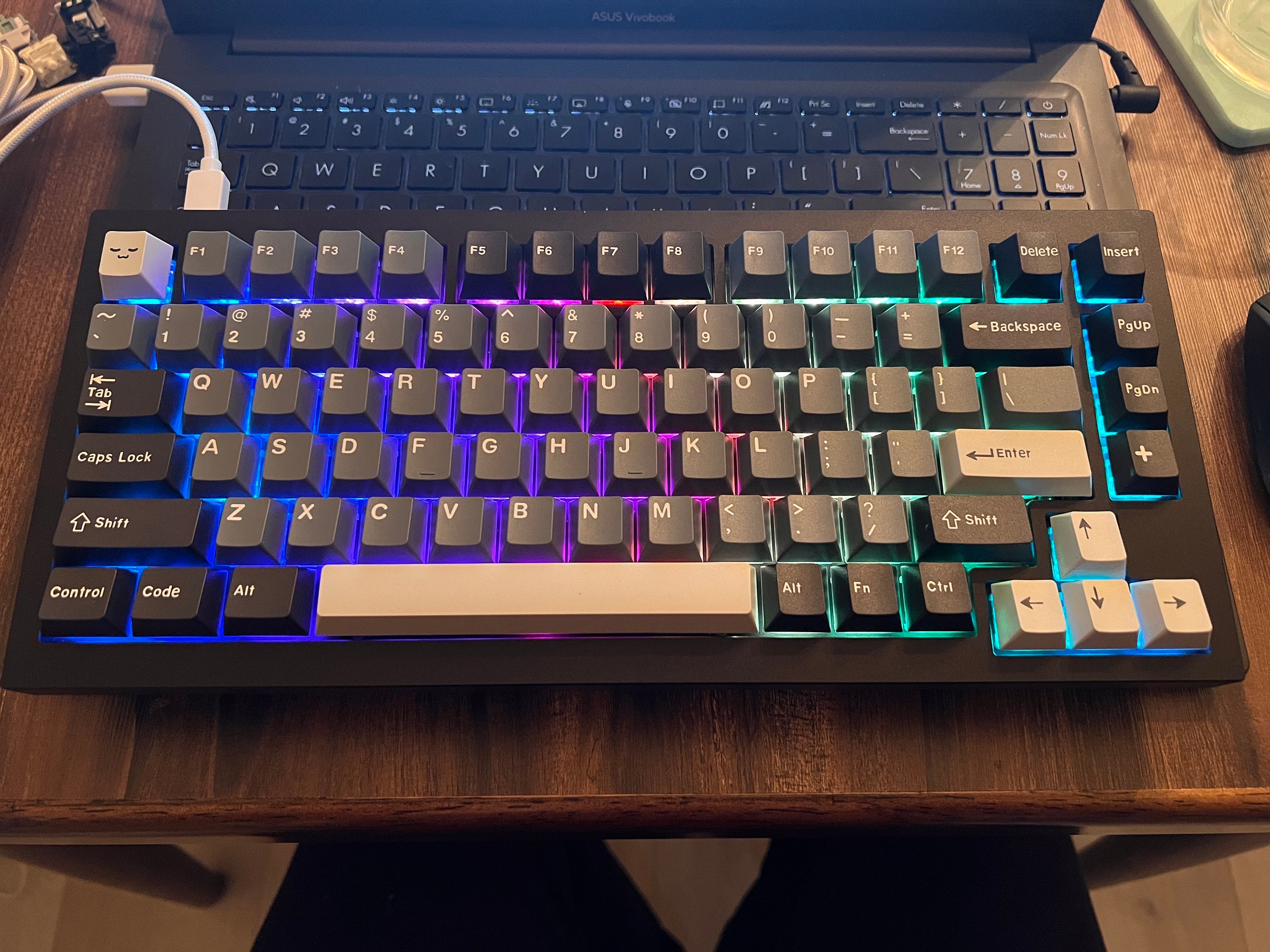 Keychron Q1 V2 Premium Mechanical Keyboard RGB Wired Hotswappable 75% ...