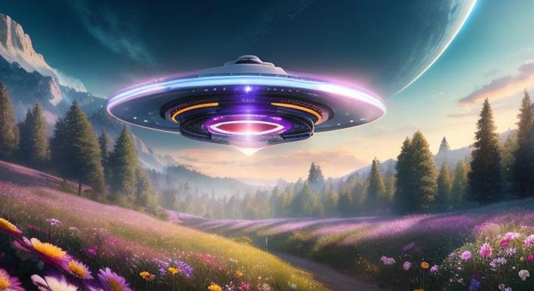 UFO Original Acrylic Numbered Art Prints limited to 25 Prints - Etsy