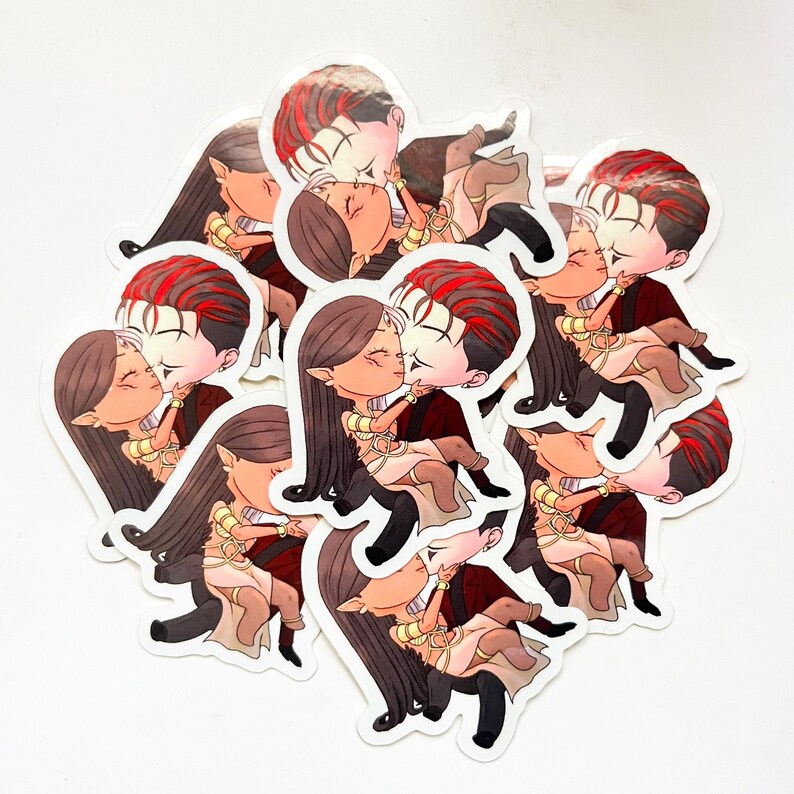 The Devil's Touch Chibi Die Cut Stickers - Etsy