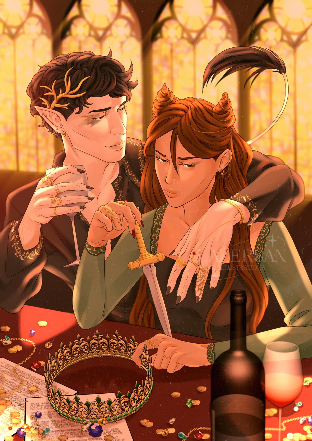 The Wicked King by Holly Black | the Folk of the Air | 5" X 7" Print ...