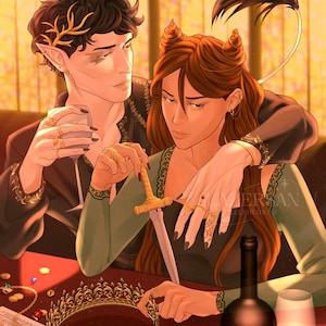 The Wicked King by Holly Black | the Folk of the Air | 5" X 7" Print ...