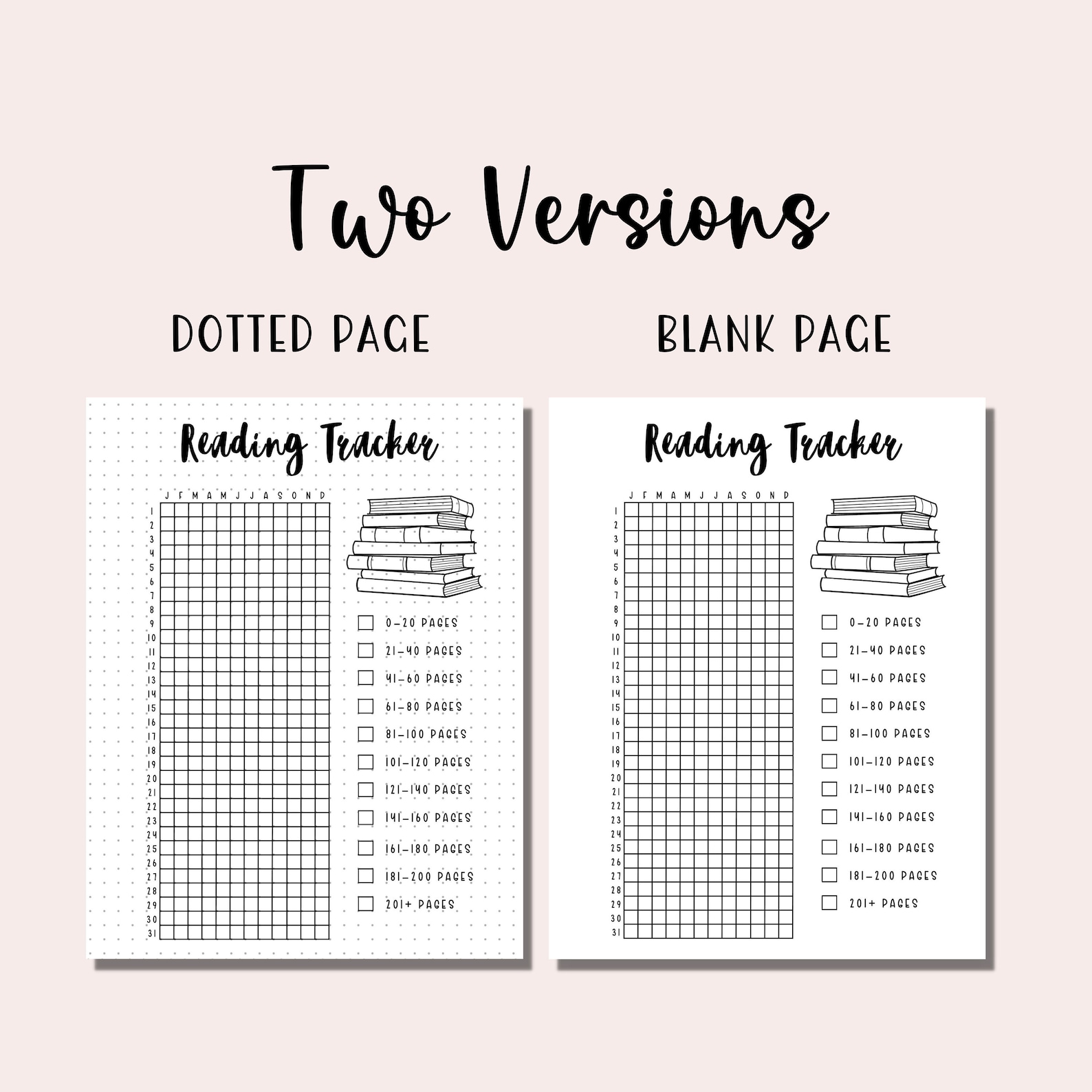 Reading Tracker Printable / A5 Journal Insert / Printable Book Tracker ...