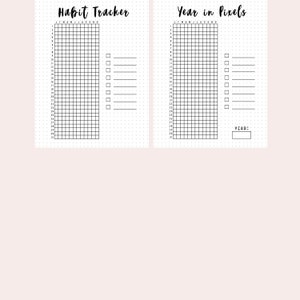 Habit Tracker Bundle Printable, Goal Trackers, Planner 2025, Bullet ...