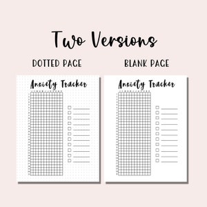 Anxiety Tracker / Mood Tracker Printable / Mood in Pixels / Daily Mood ...