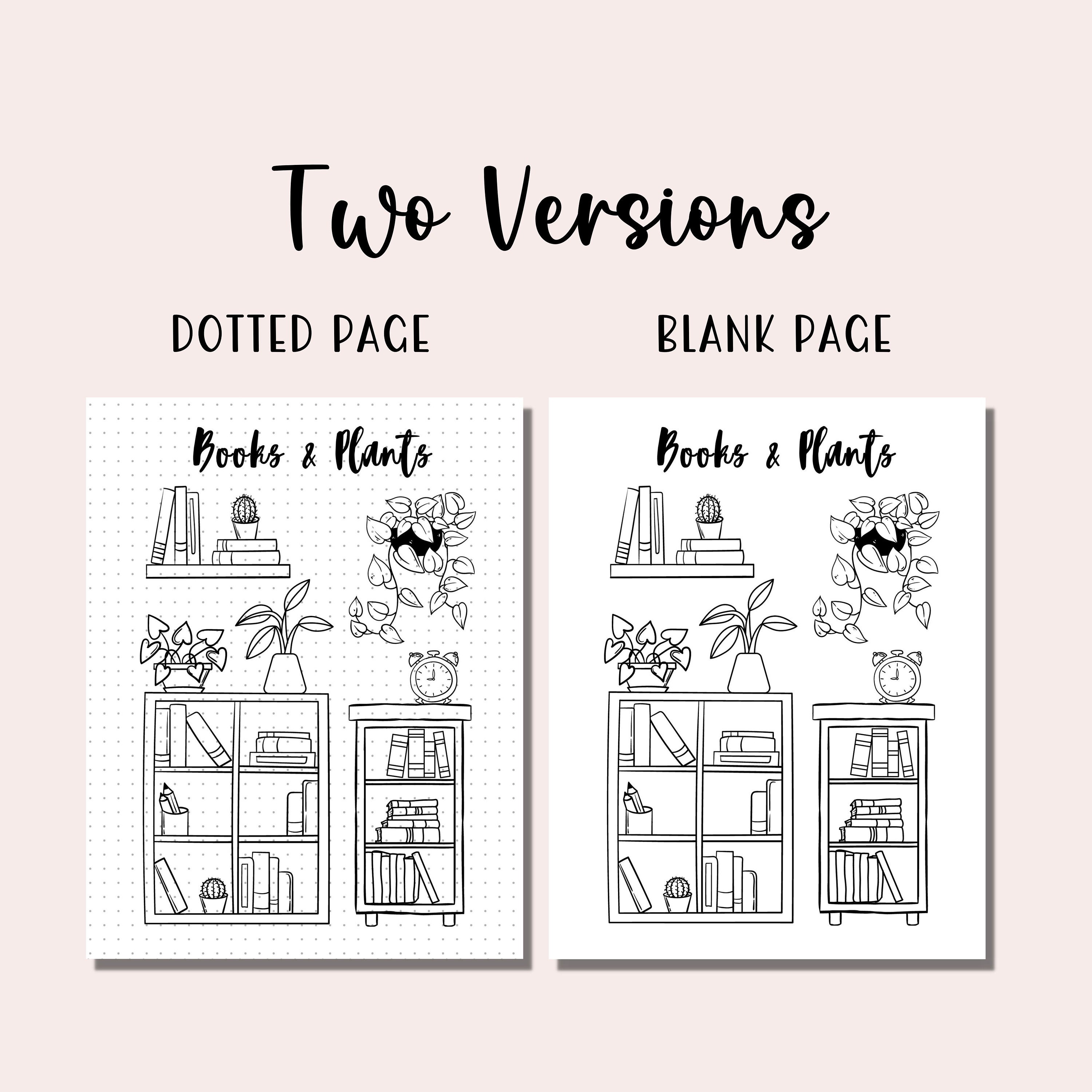 Books and Plants Tracker Printable / Reading Journal / Book Journal ...