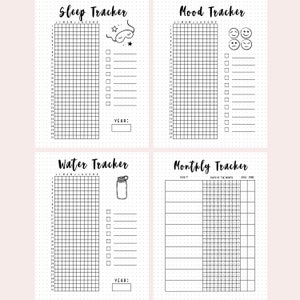 Habit Tracker Bundle Printable, Goal Trackers, Planner 2025, Bullet ...