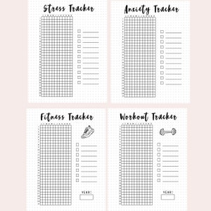 Habit Tracker Bundle Printable, Goal Trackers, Planner 2025, Bullet ...