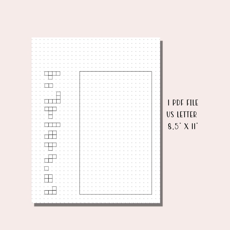 DIY Tracker Printable / Customize Your Own Tetris Habit Tracker / A5 ...