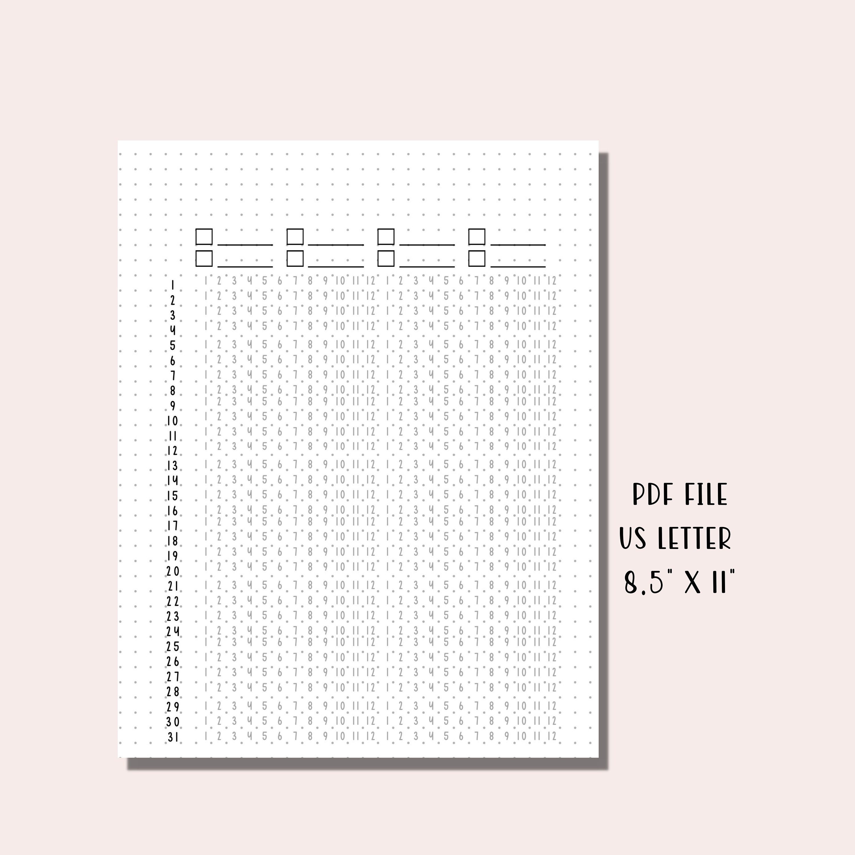 Time Tracker Template Printable / Time Log / Sleep Log/ Work & Study ...