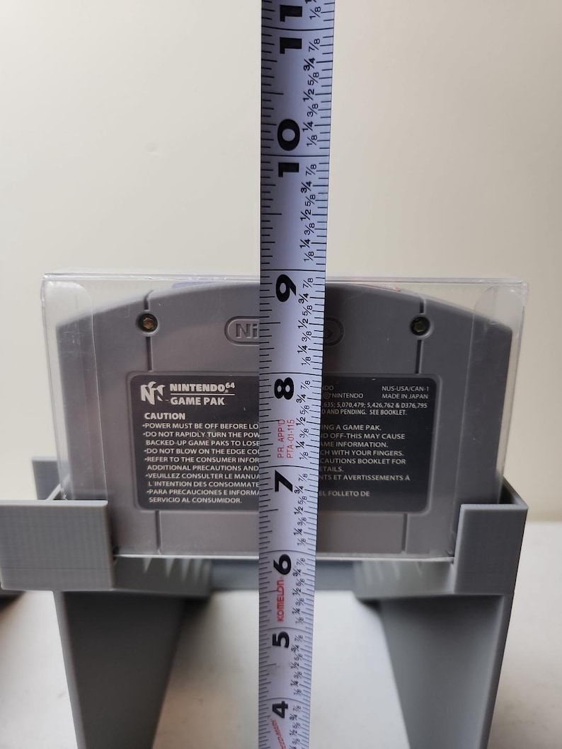 Nintendo 64, N64 14 Cartridge in Plastic Sleeve Display Stand, 3D ...