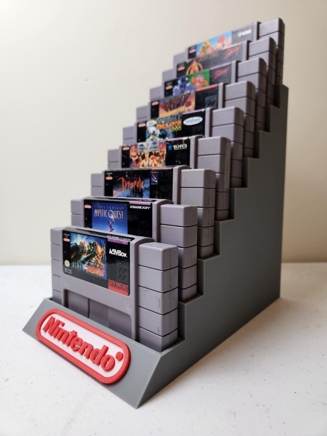 Nintendo SNES 9 Cartridge Display Stand, 3D Printed - Etsy