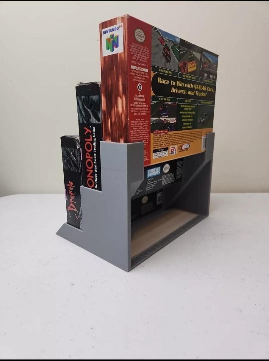 Nintendo SNES and N64 Three Game Box Display Stand, 3D Printed - Etsy