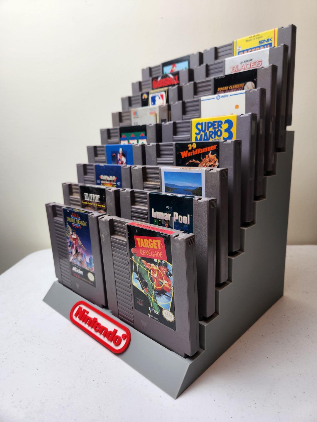 Nintendo NES 18 Game Cartridge Display Stand - Etsy