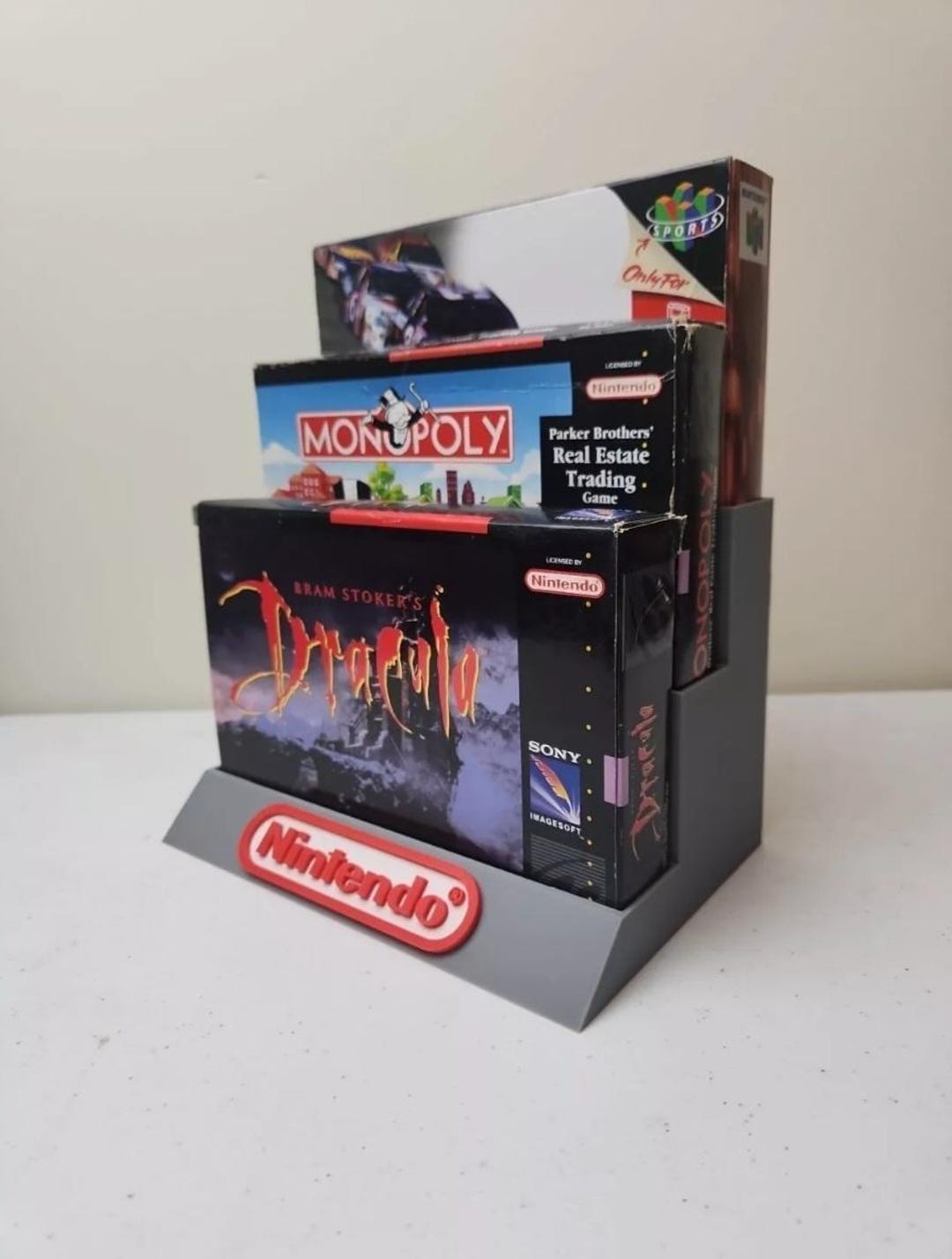 Nintendo SNES and N64 Three Game Box Display Stand, 3D Printed - Etsy