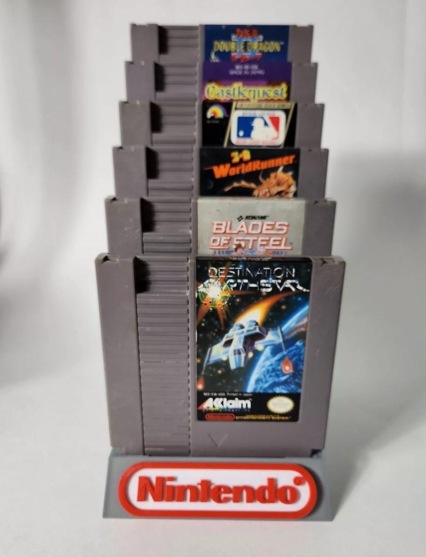 Nintendo NES Six Cartridge Display Stand, 3D Printed - Etsy
