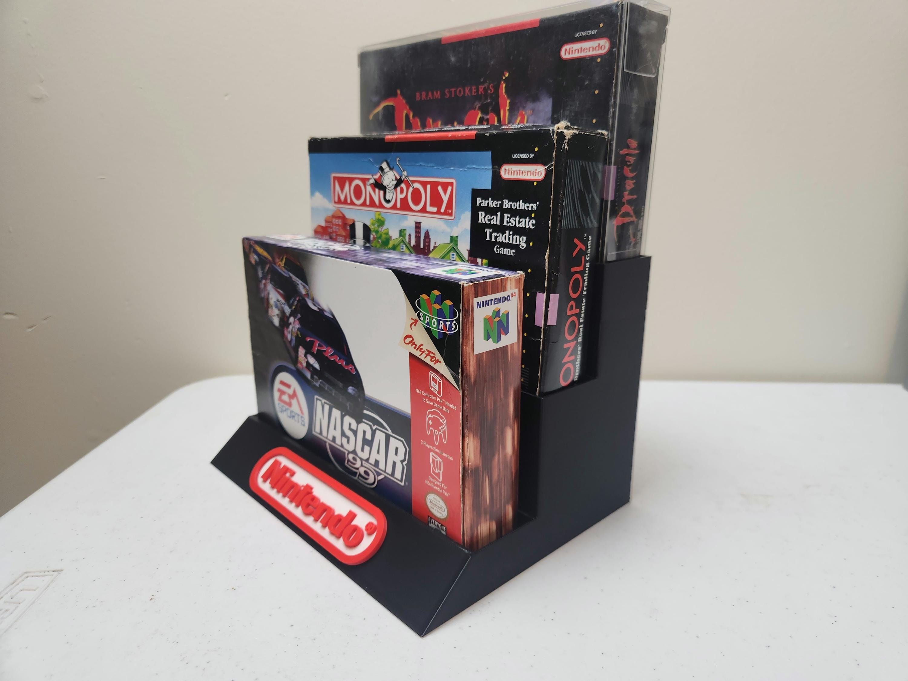 Nintendo SNES and N64 Three Game Box Display Stand, 3D Printed - Etsy