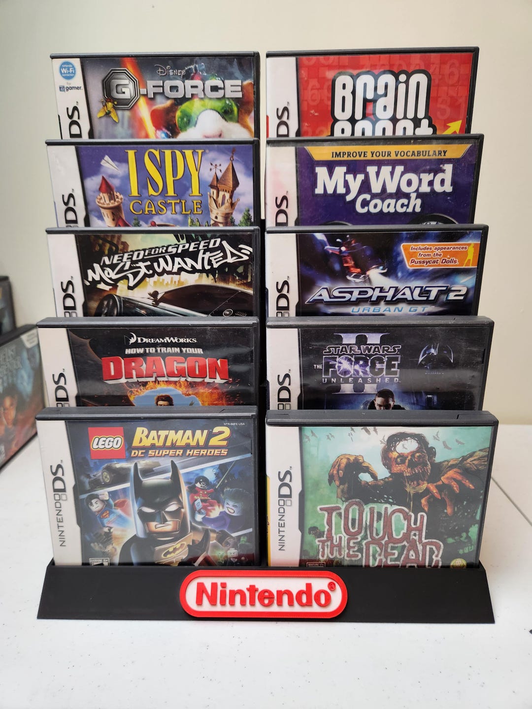 Nintendo DS Game Box Display Stand 5 or 10 Game Box Display - Etsy