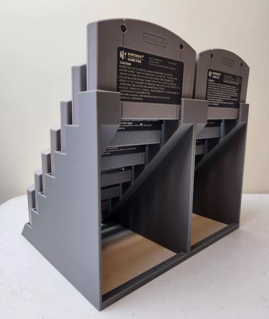Nintendo 64, N64 14 Cartridge Display Stand, 3D Printed - Etsy