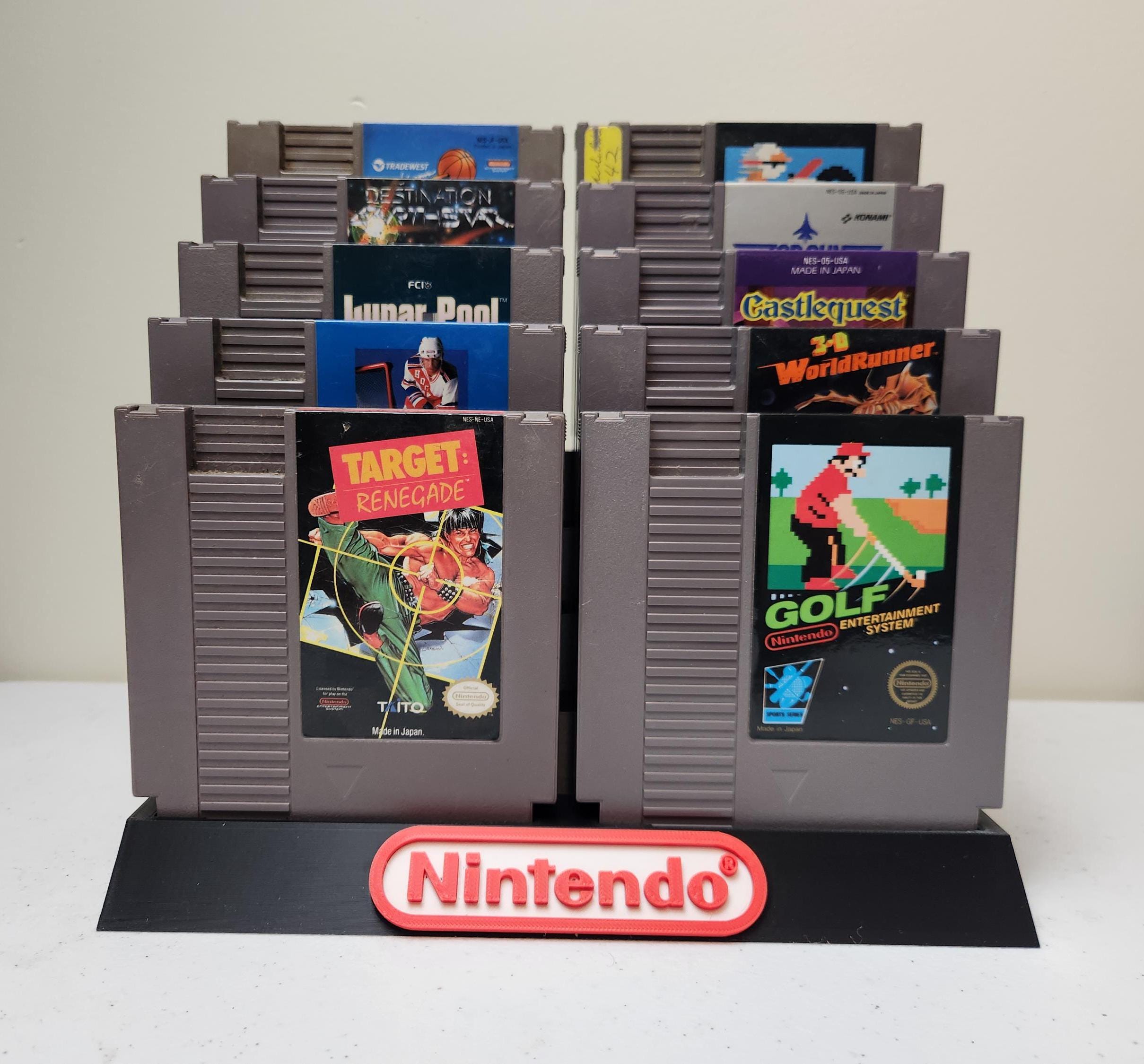 Nintendo NES 10 Cartridge Display Stand, 3D Printed - Etsy