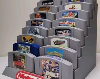 Nintendo 64, N64 18 Cartridge Display Stand, 3D Printed - Etsy