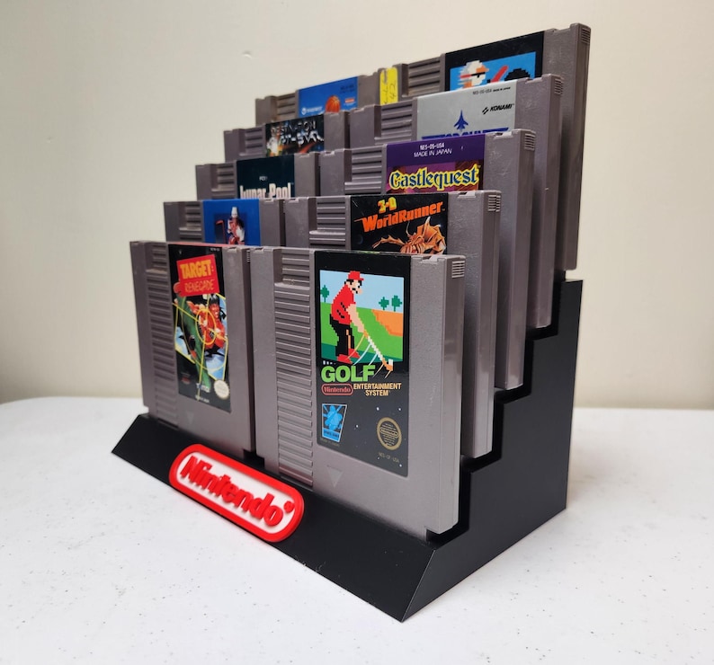 Nintendo NES 10 Cartridge Display Stand, 3D Printed - Etsy