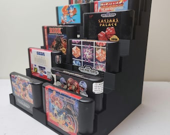 Genuine Vintage Sega Genesis 36 Game Cartridge Storage Drawer Cabinet W ...