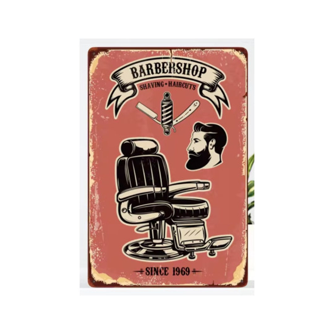 Barber Shop Shaving Haircuts Vintage Novelty Metal Sign 12 X 8 Wall Art ...