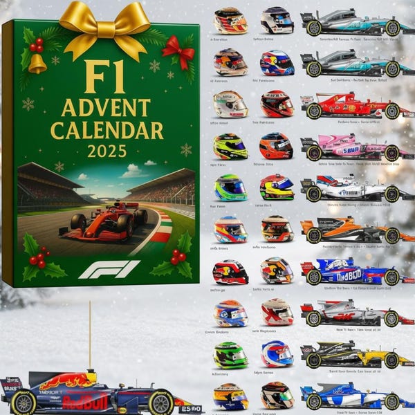 F1 Advent Calendar - Etsy