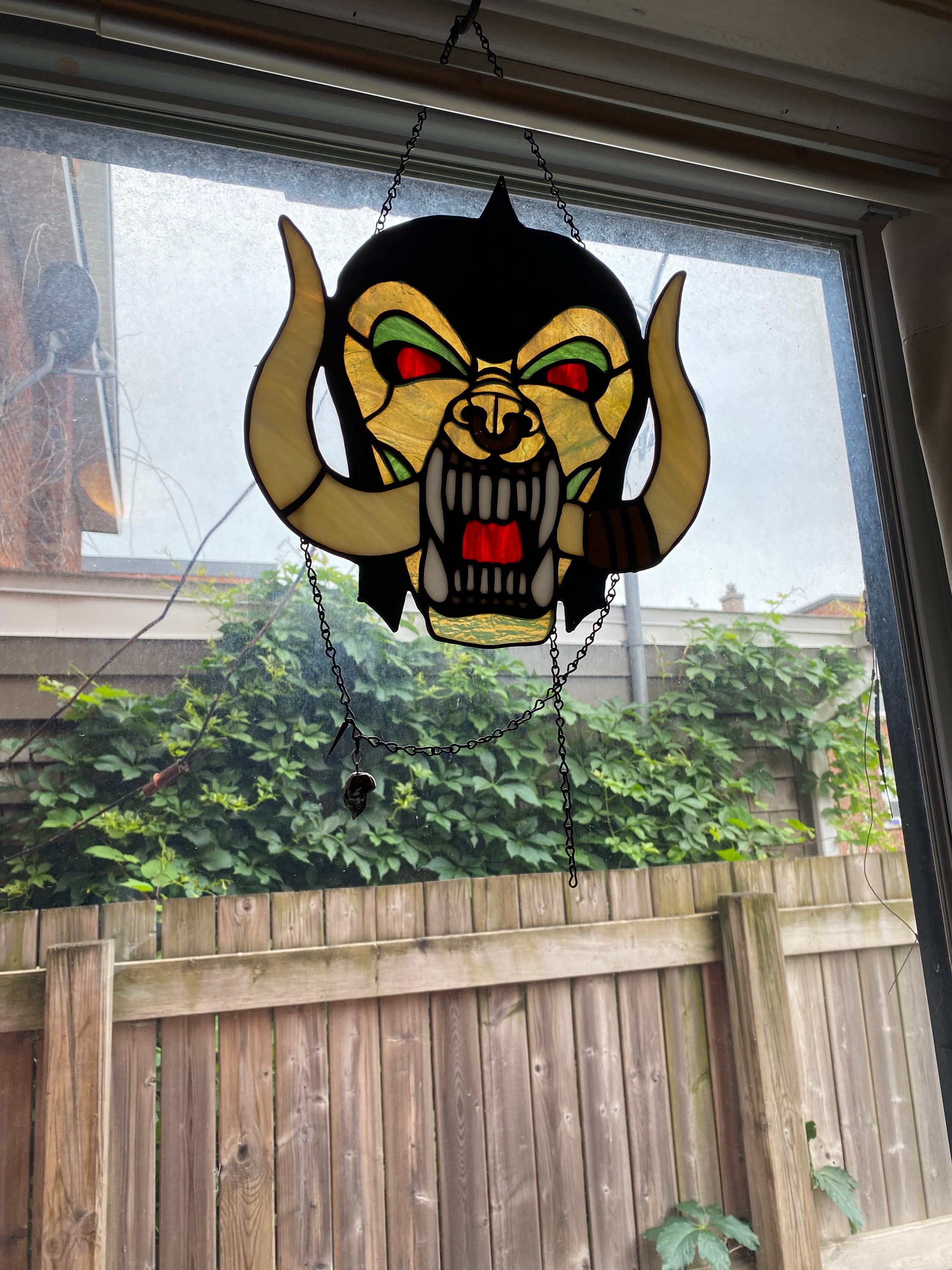 Motörhead Snaggletooth Stained Glass Suncatcher - Etsy