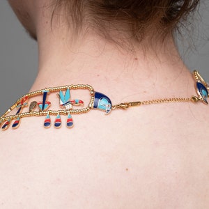 Replica Ancient Egyptian Jewelry, Necklace of Princess Khenmet, Gold ...