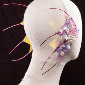 Mermaid Ears, Pink and Blue, Resin, Fish Fin Ears, Siren Ears, Merfolk ...