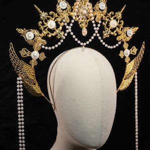 Holy Renaissance Virgin Mary Gold Halo Rococo Crown Baroque Greek ...