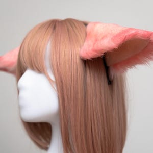 Kawaii Fox Ears, Pink Fox Ears, Fennec Fox Ears, Yae Miko Ears, Furry ...