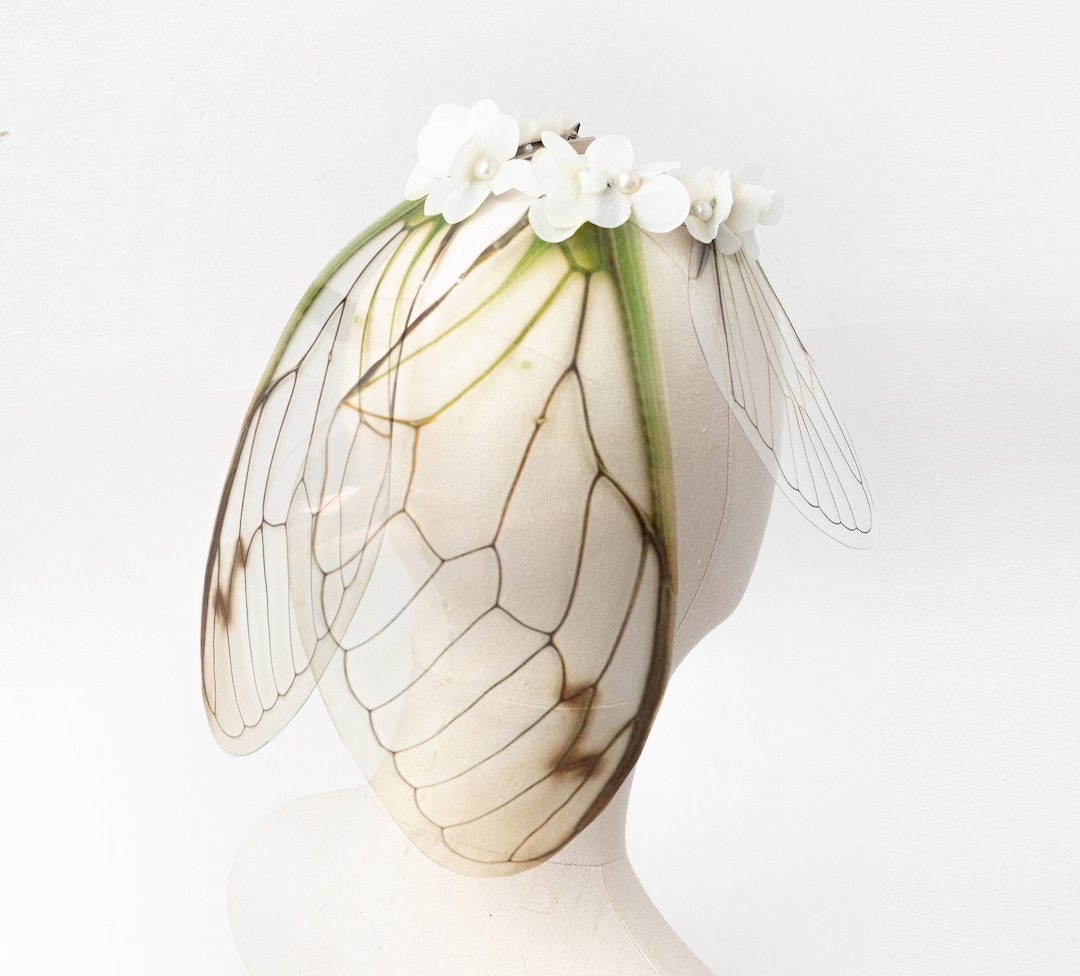 Green Cicada Elf Wing Hair Clips, 4pc Set, Fantasy Fairycore - Etsy
