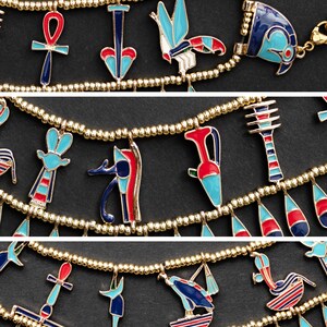 Replica Ancient Egyptian Jewelry, Necklace of Princess Khenmet, Gold ...