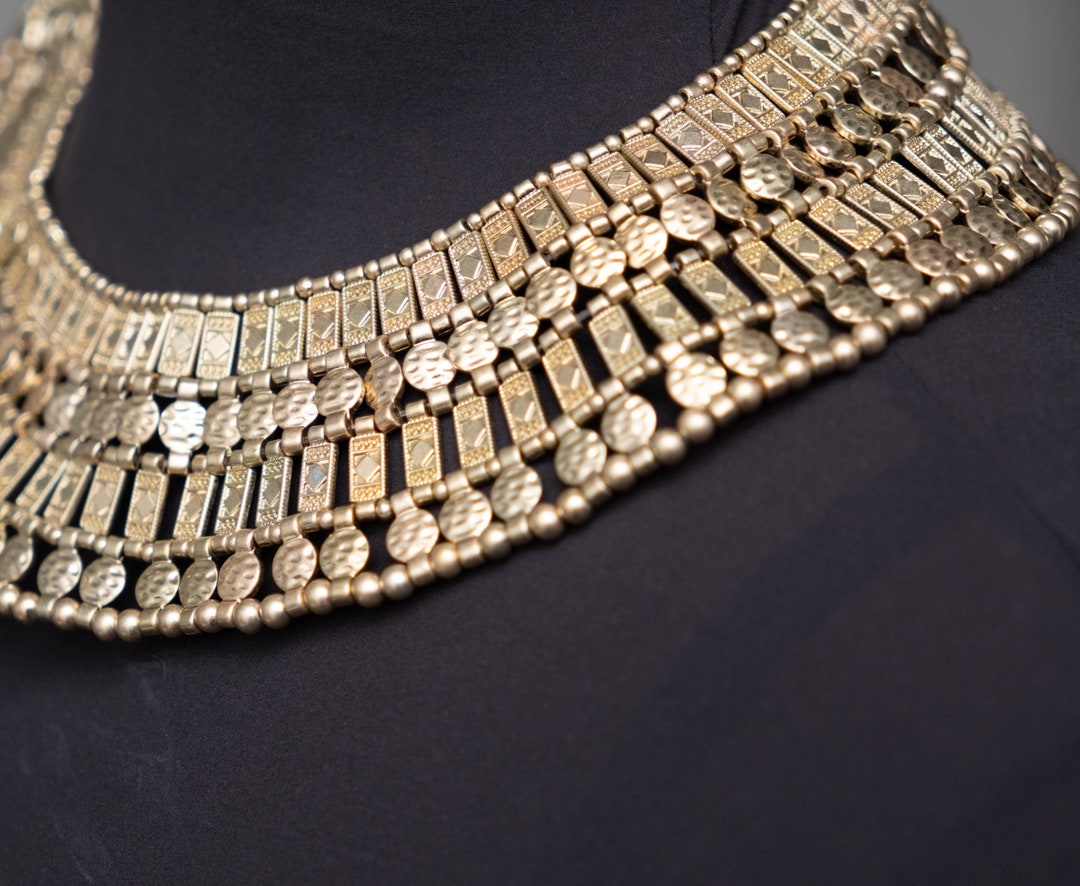 Replica Ancient Egyptian Necklace, Usekh Collar of Tutankhamun, Alloy ...