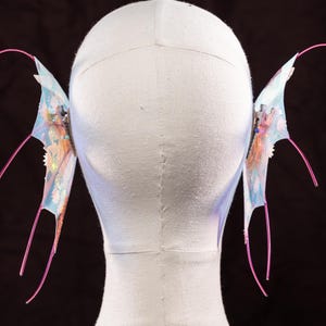 Mermaid Ears, Pink and Blue, Resin, Fish Fin Ears, Siren Ears, Merfolk ...
