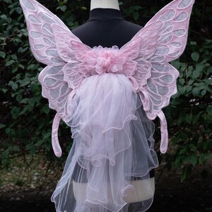 Butterfly Wings, Back Wings Costume, Pink, Made of Embroidery Lace ...