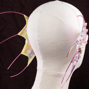 Mermaid Ears, Pink and Blue, Resin, Fish Fin Ears, Siren Ears, Merfolk ...