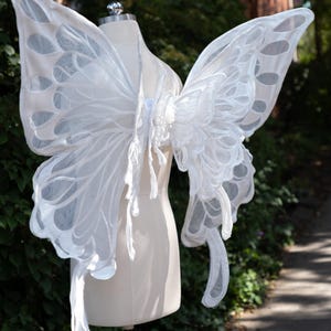 Butterfly Wings, 45 In, White, Bridal, Made of Embroidery Lace Fabric ...