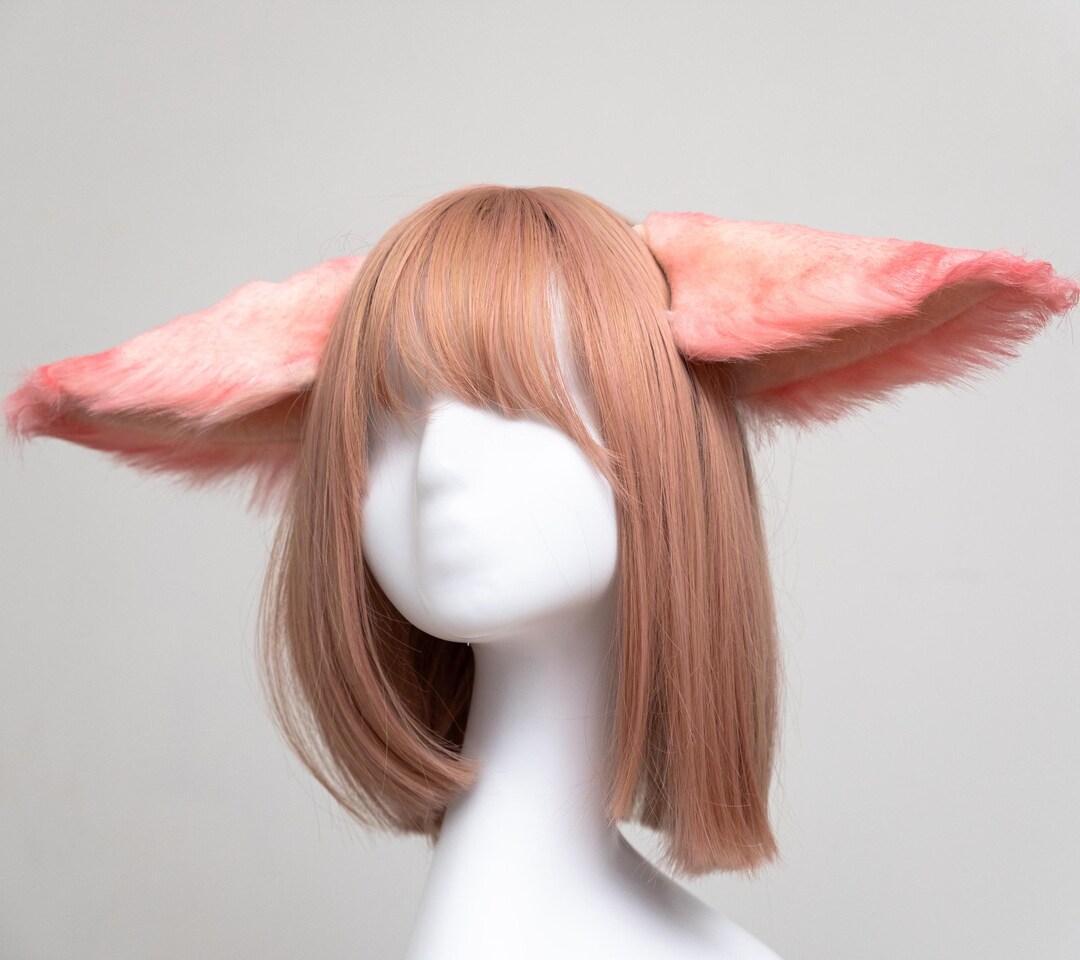 Kawaii Fox Ears, Pink Fox Ears, Fennec Fox Ears, Yae Miko Ears, Furry ...